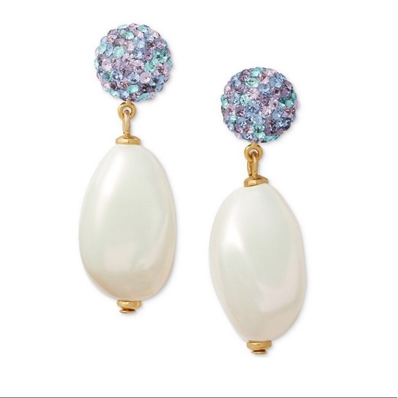 kate spade | Jewelry | Kate Spade Pav Fireball Pearl Drop Earrings ...